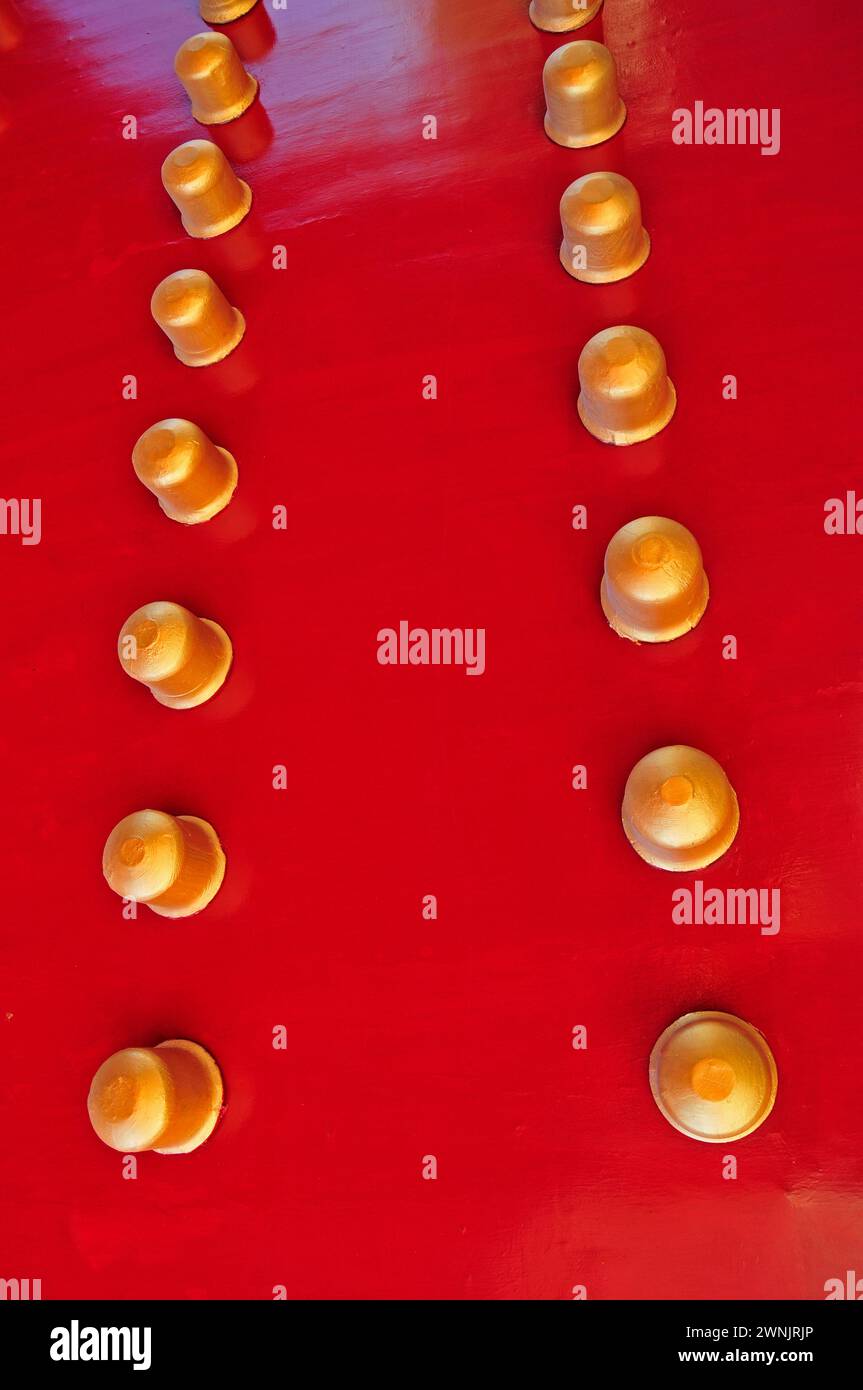 Ancient architecture doornail and door knocker Stock Photo - Alamy