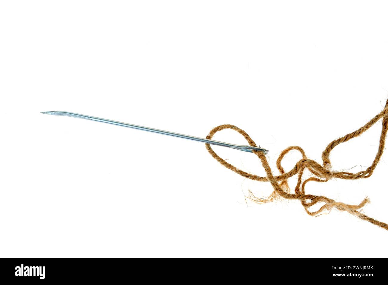 The needle on the rope Stock Photo - Alamy