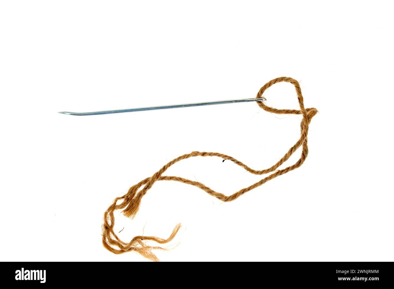 The needle on the rope Stock Photo - Alamy