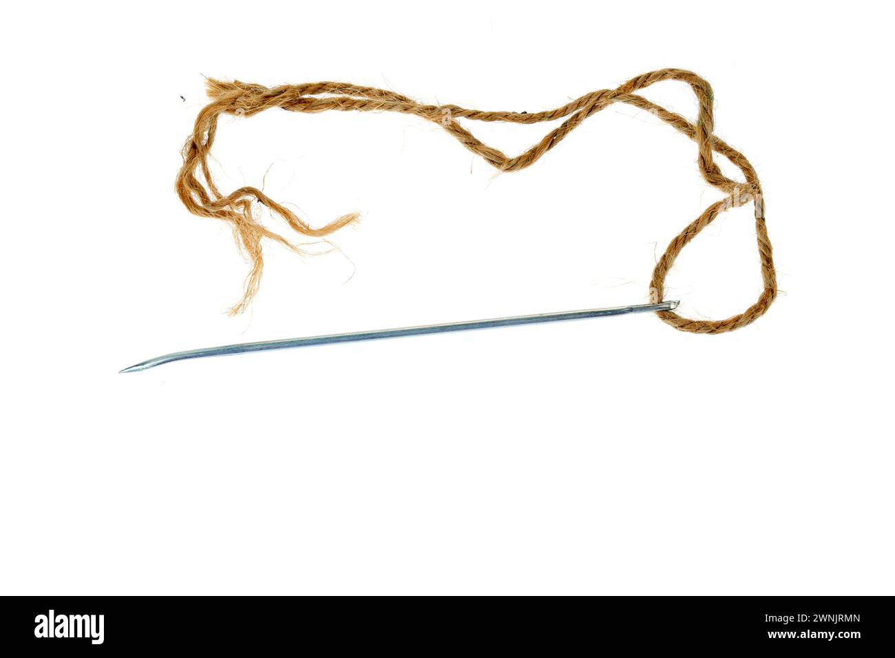 The needle on the rope Stock Photo - Alamy