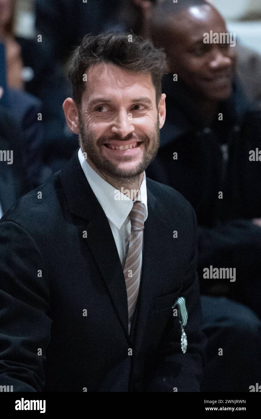 Paris, France. 02nd Mar, 2024. Simon Jacquemus attending the Simon ...