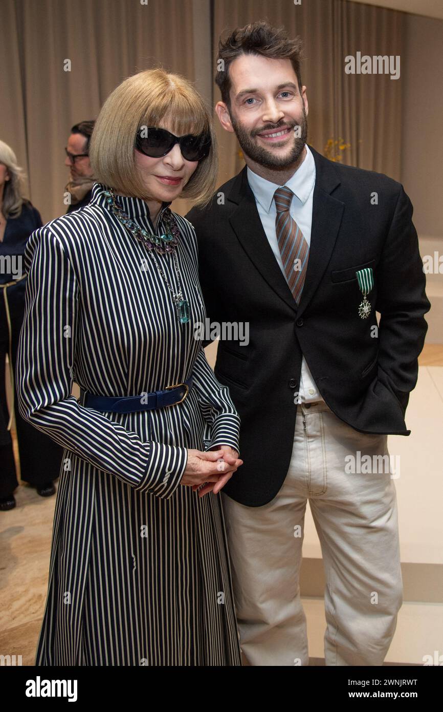 Paris, France. 02nd Mar, 2024. Anna Wintour and Simon Jacquemus ...