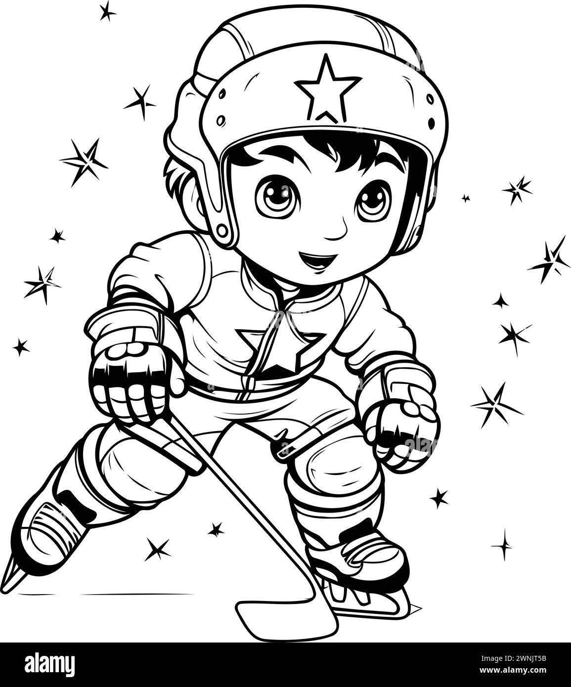 Playing hockey Black and White Stock Photos & Images - Alamy