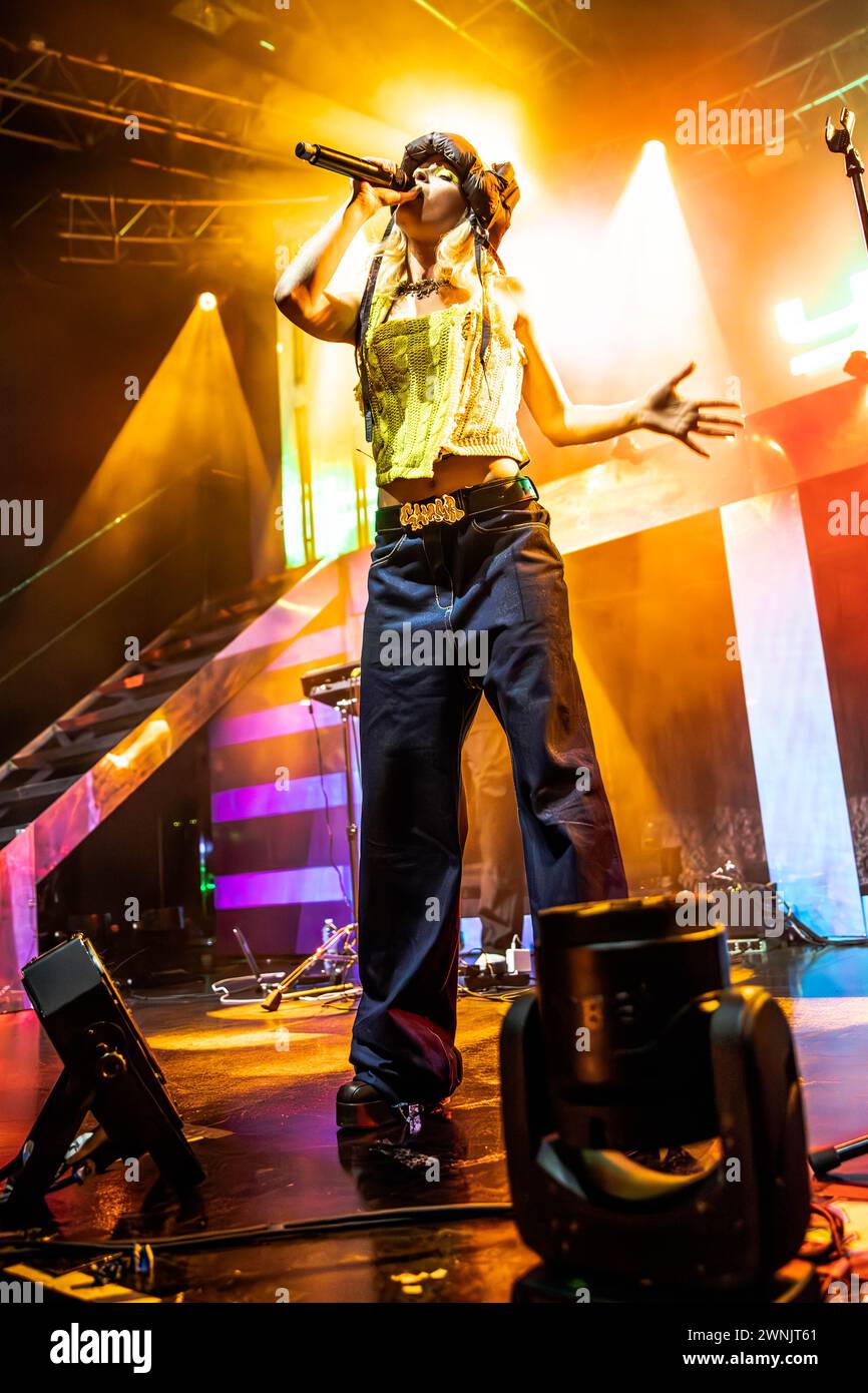 Milan, Italy. 02nd Mar, 2024. The Swedish singer-songwriter Hanna ...