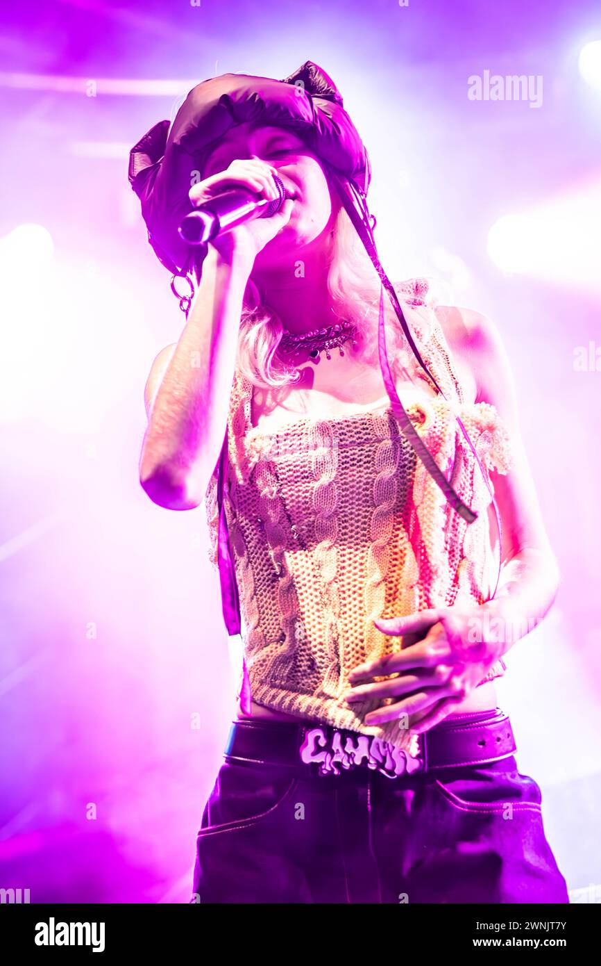 Milan, Italy. 02nd Mar, 2024. The Swedish singer-songwriter Hanna ...