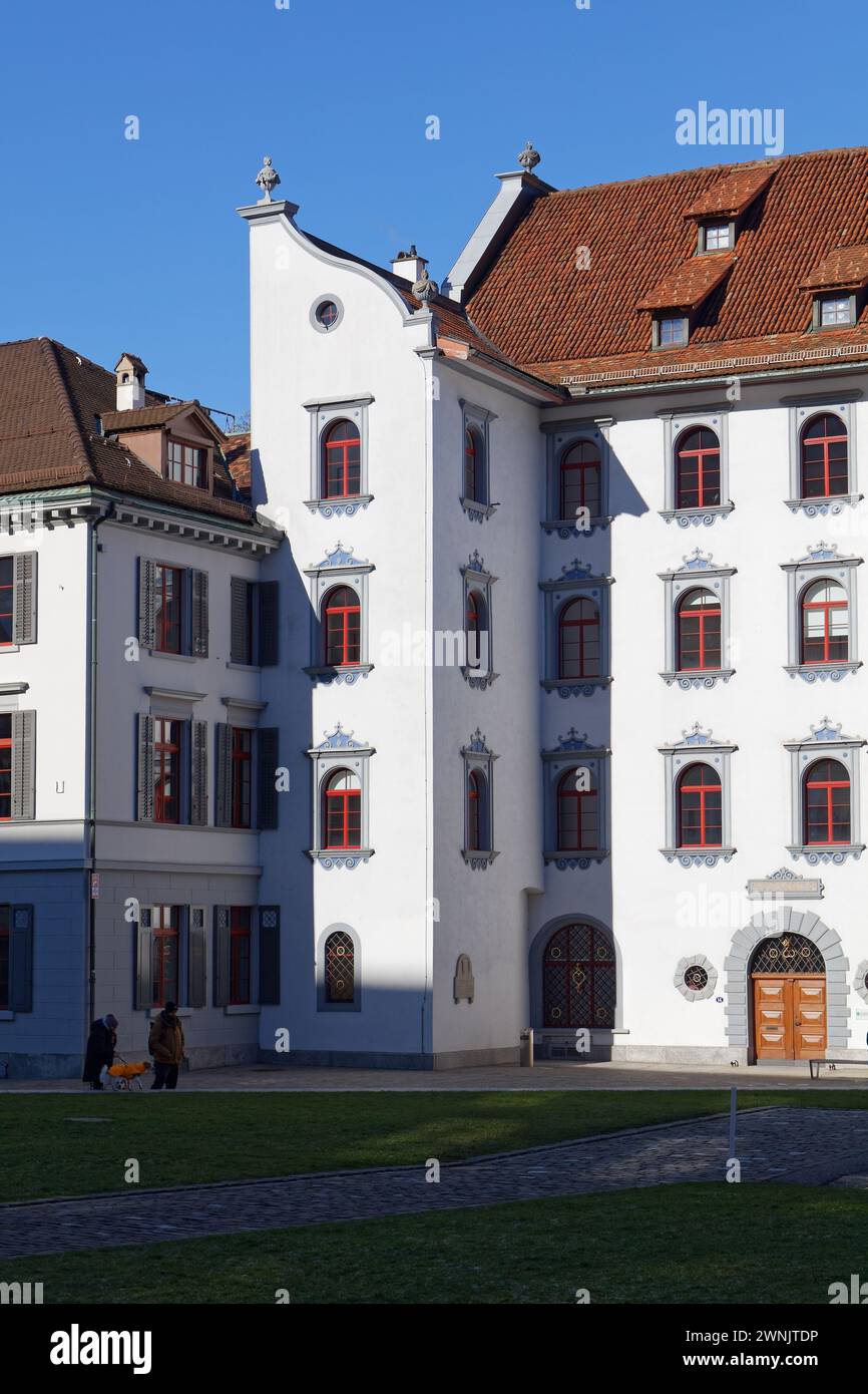 Historical center of St. Gallen, historical buildings around Abbey of ...