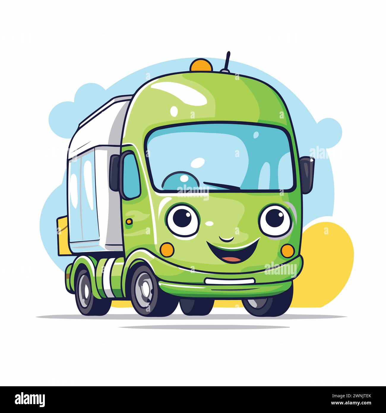 Green lorry Stock Vector Images - Alamy