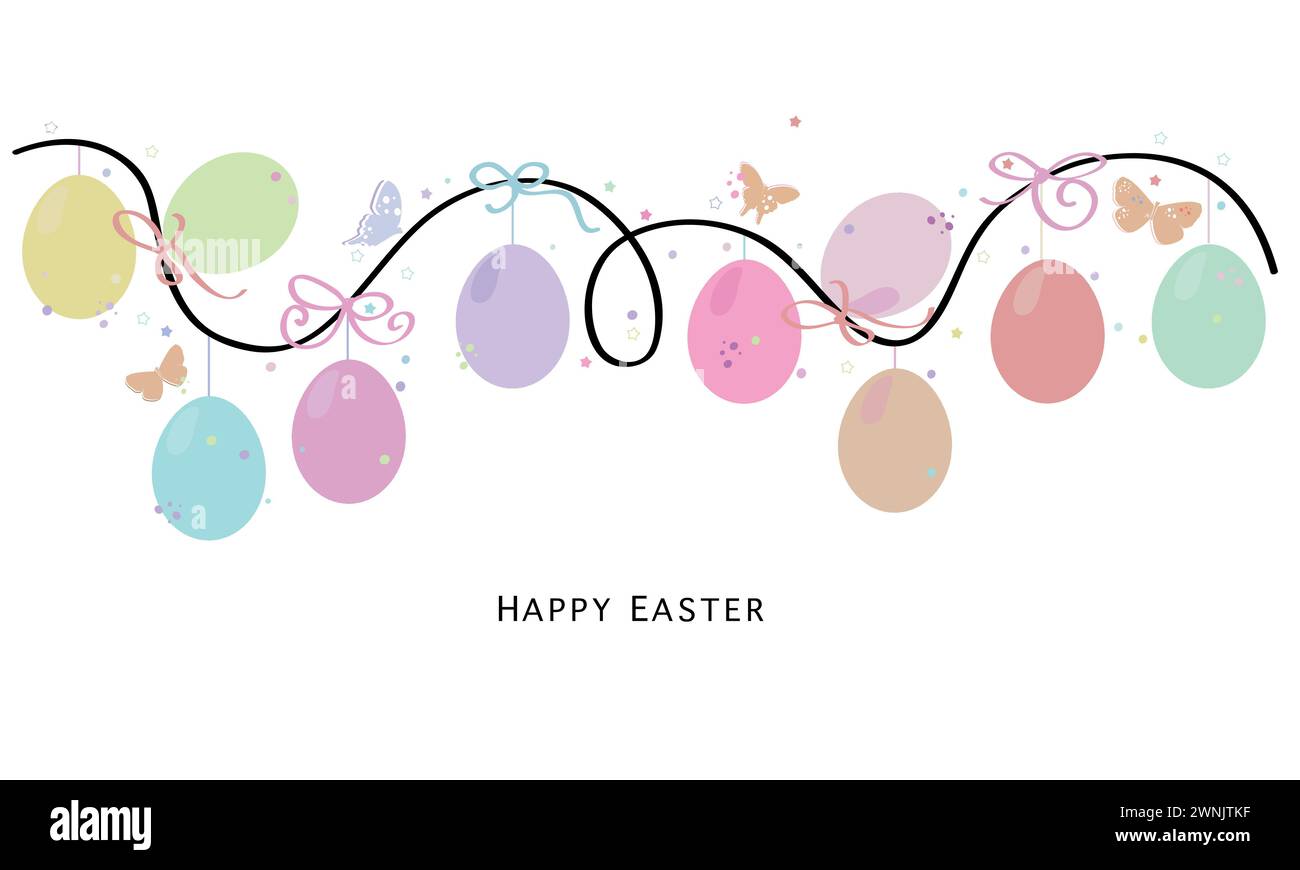 Easter banner background abstract Stock Vector Images - Alamy