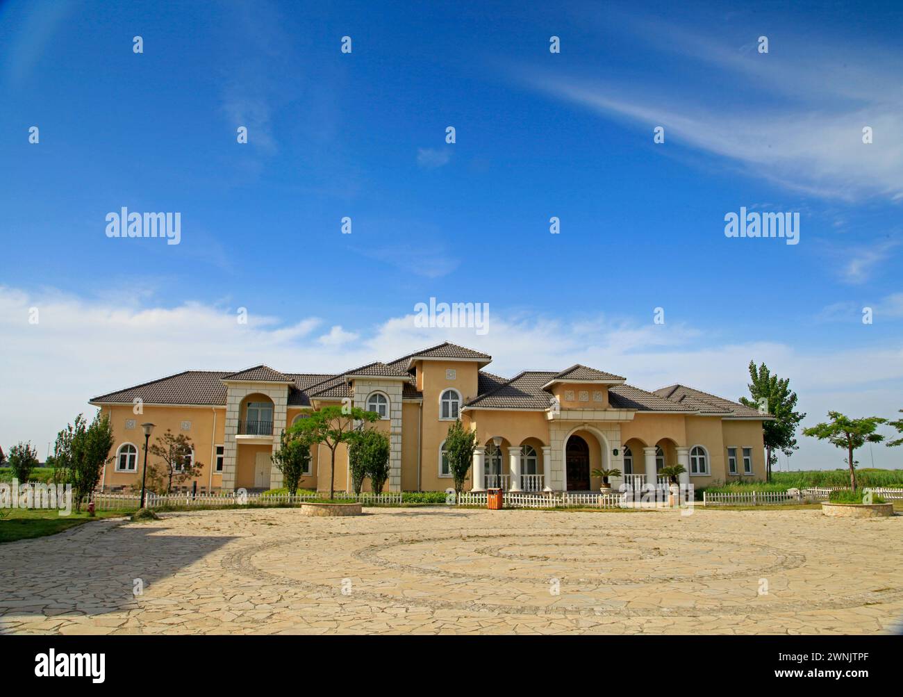 The beautiful villas Stock Photo - Alamy