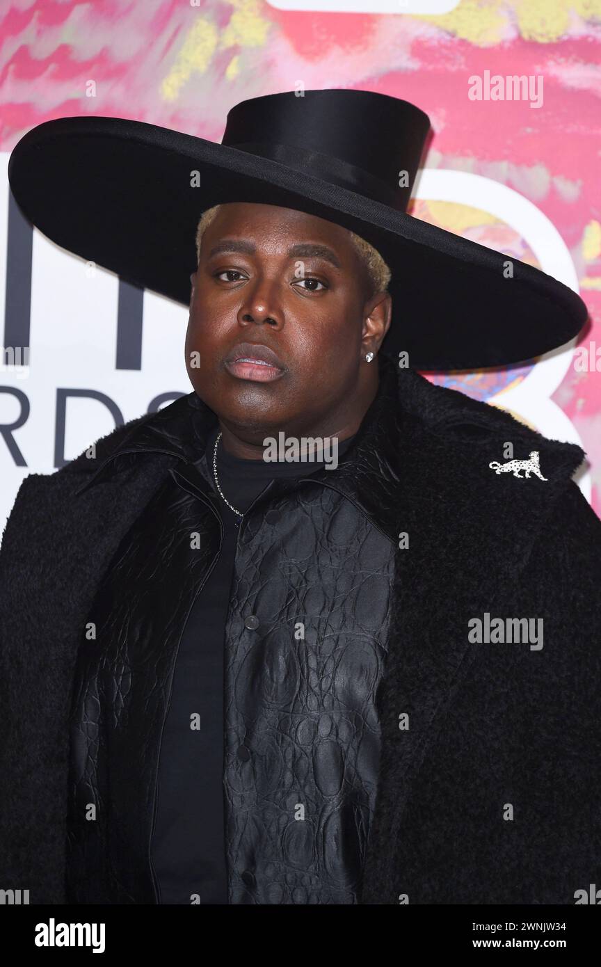 Jacob Lusk von The Gabriels bei der Verleihung der 44. BRIT Awards 2023 ...