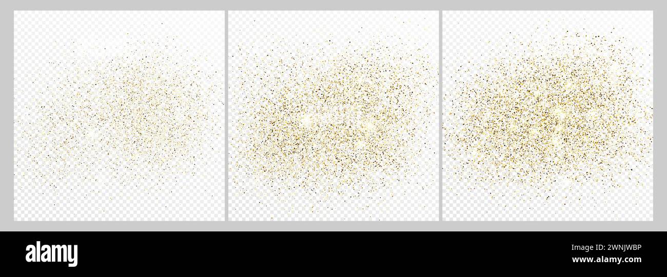 Set three transparent gold Stock Vector Images - Alamy