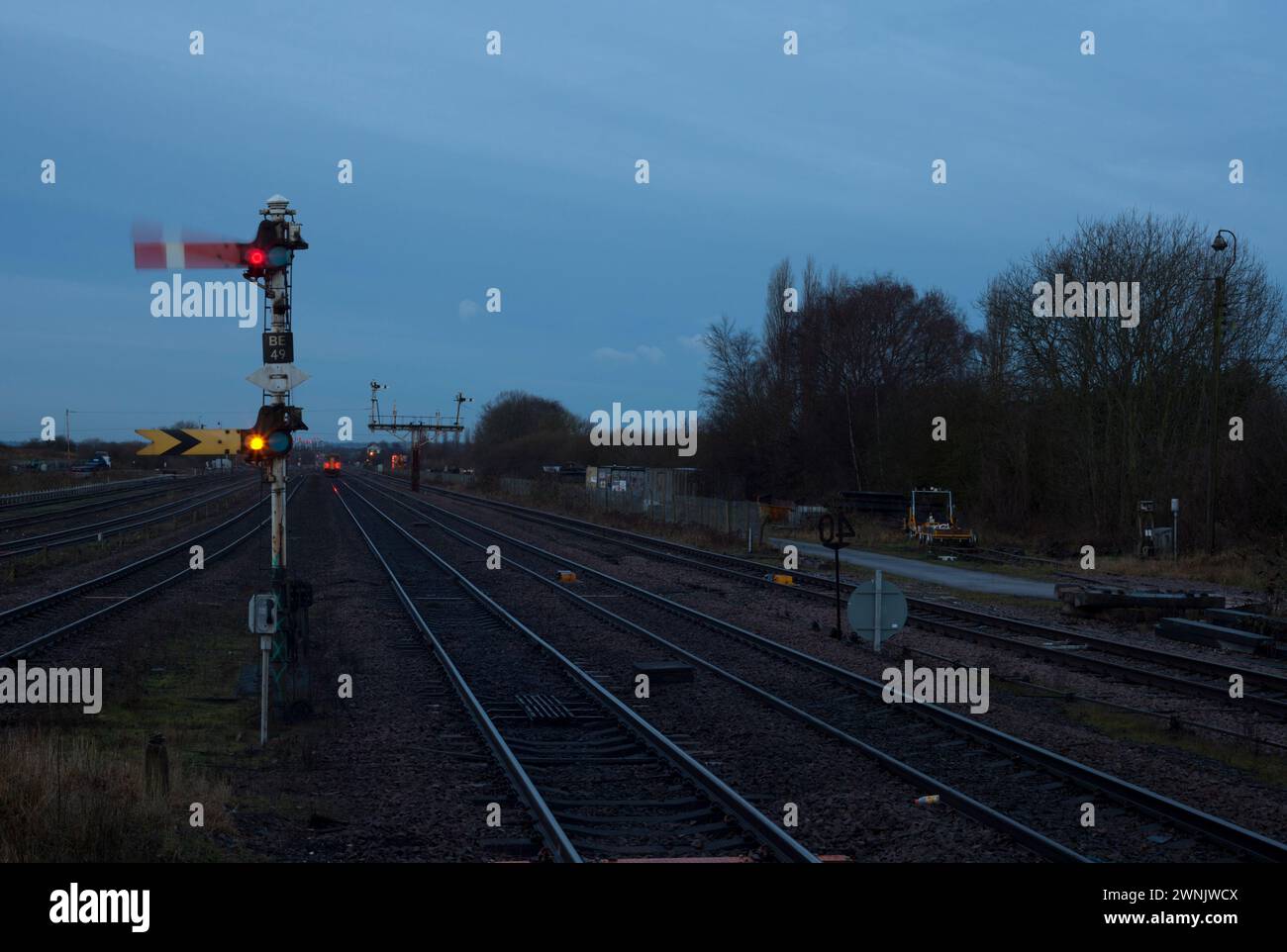 Barnetby semaphore signals hi-res stock photography and images - Alamy