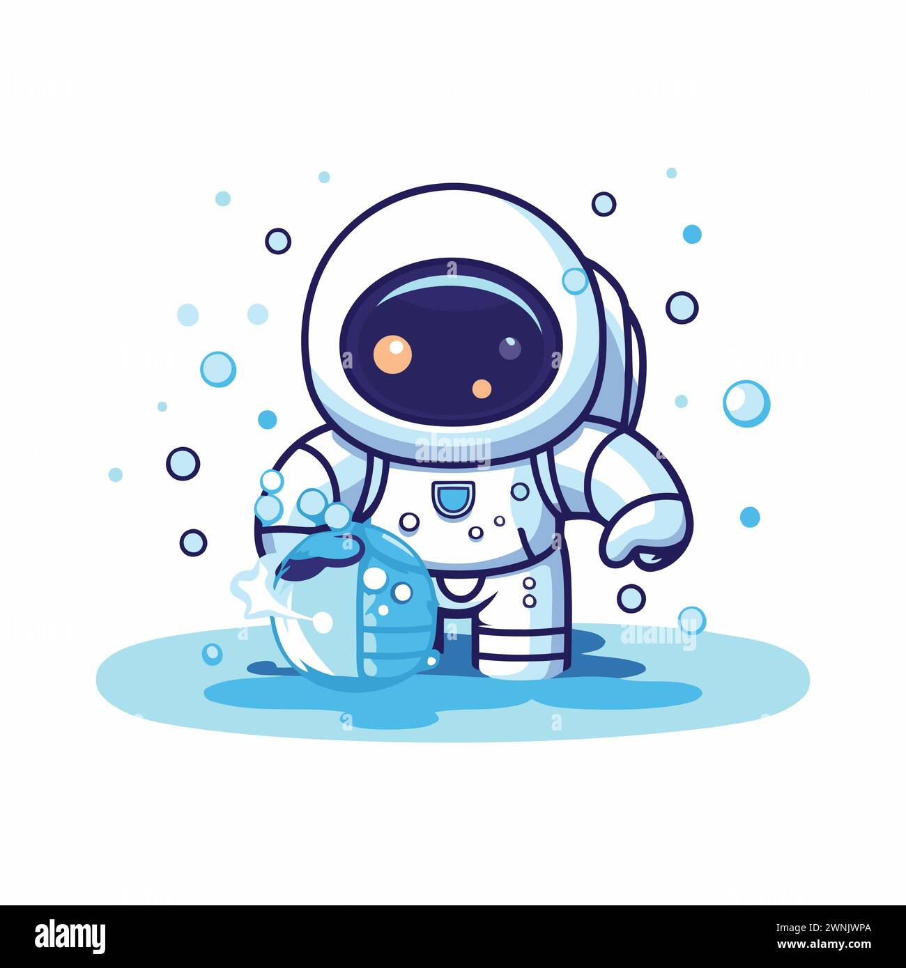 Man floating in water Stock Vector Images - Alamy