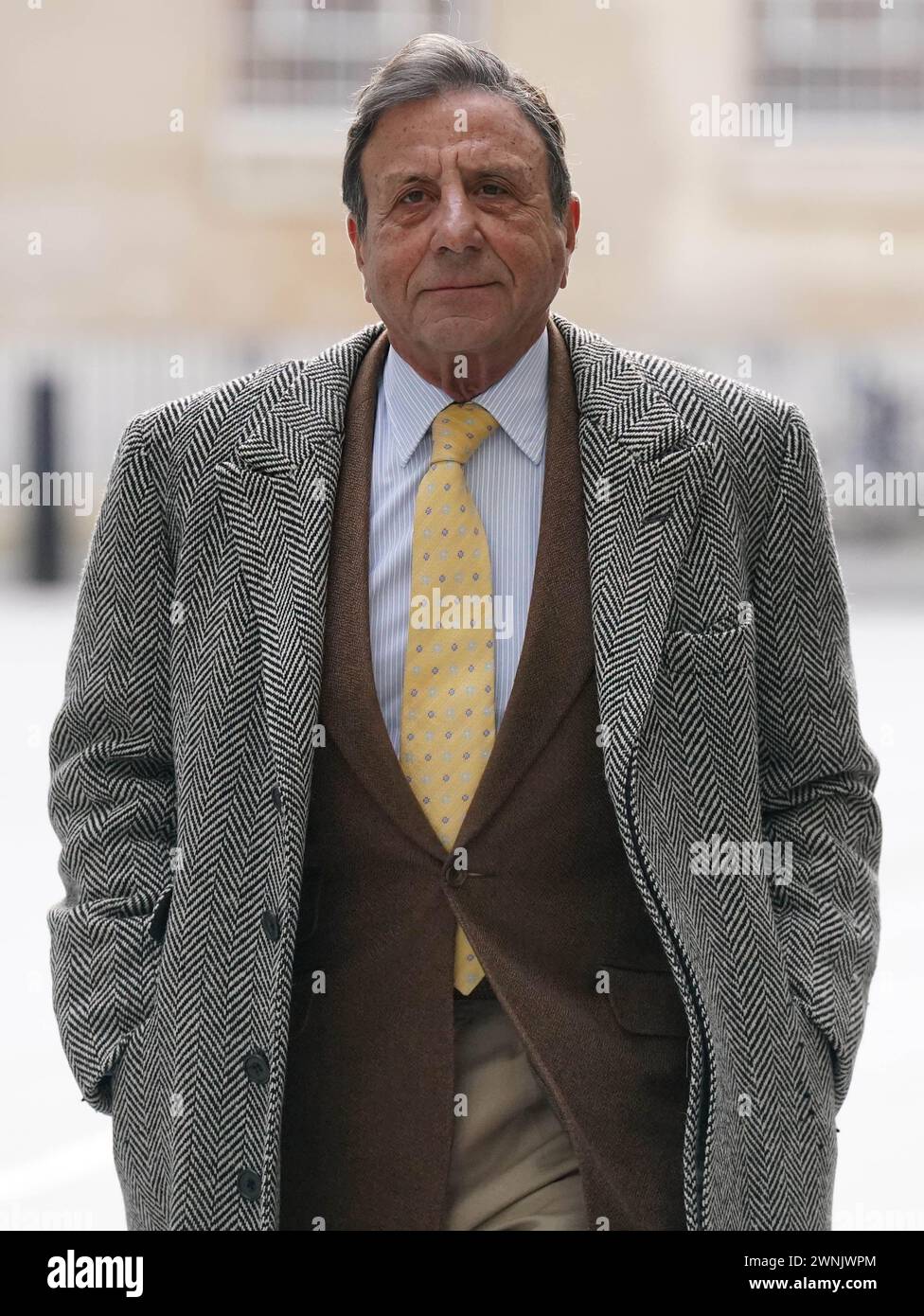 Sir Rocco Forte arrives at BBC Broadcasting House in London, to appear ...