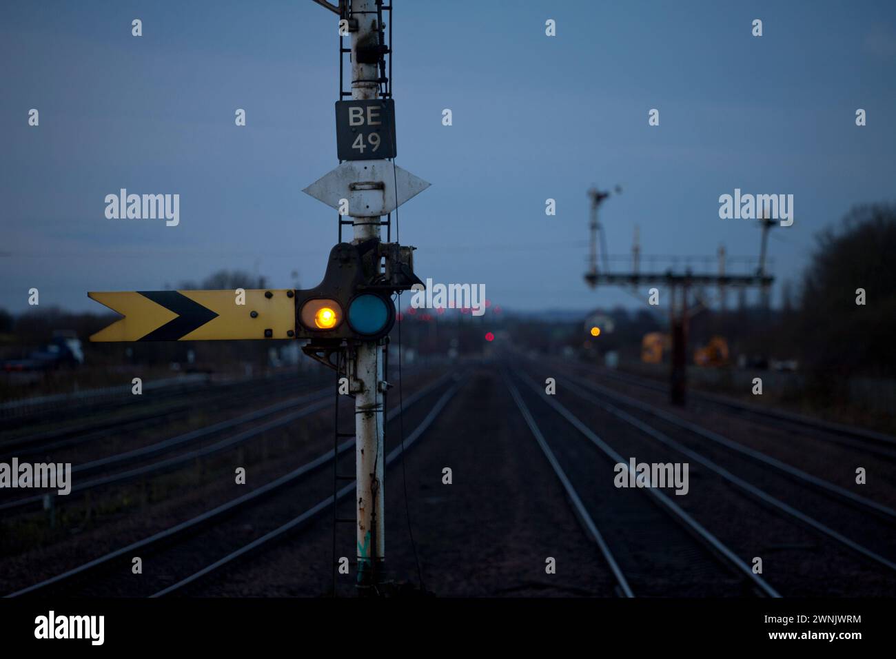 Uk railway signalling hi-res stock photography and images - Alamy