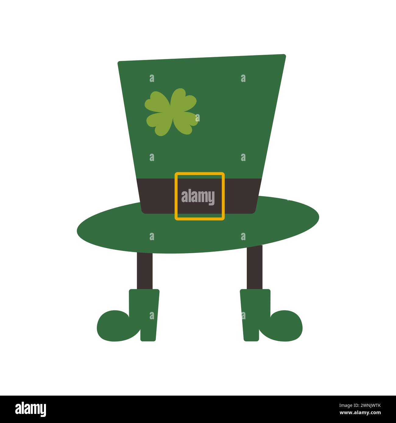 Green leprechaun costume Stock Vector Images - Alamy