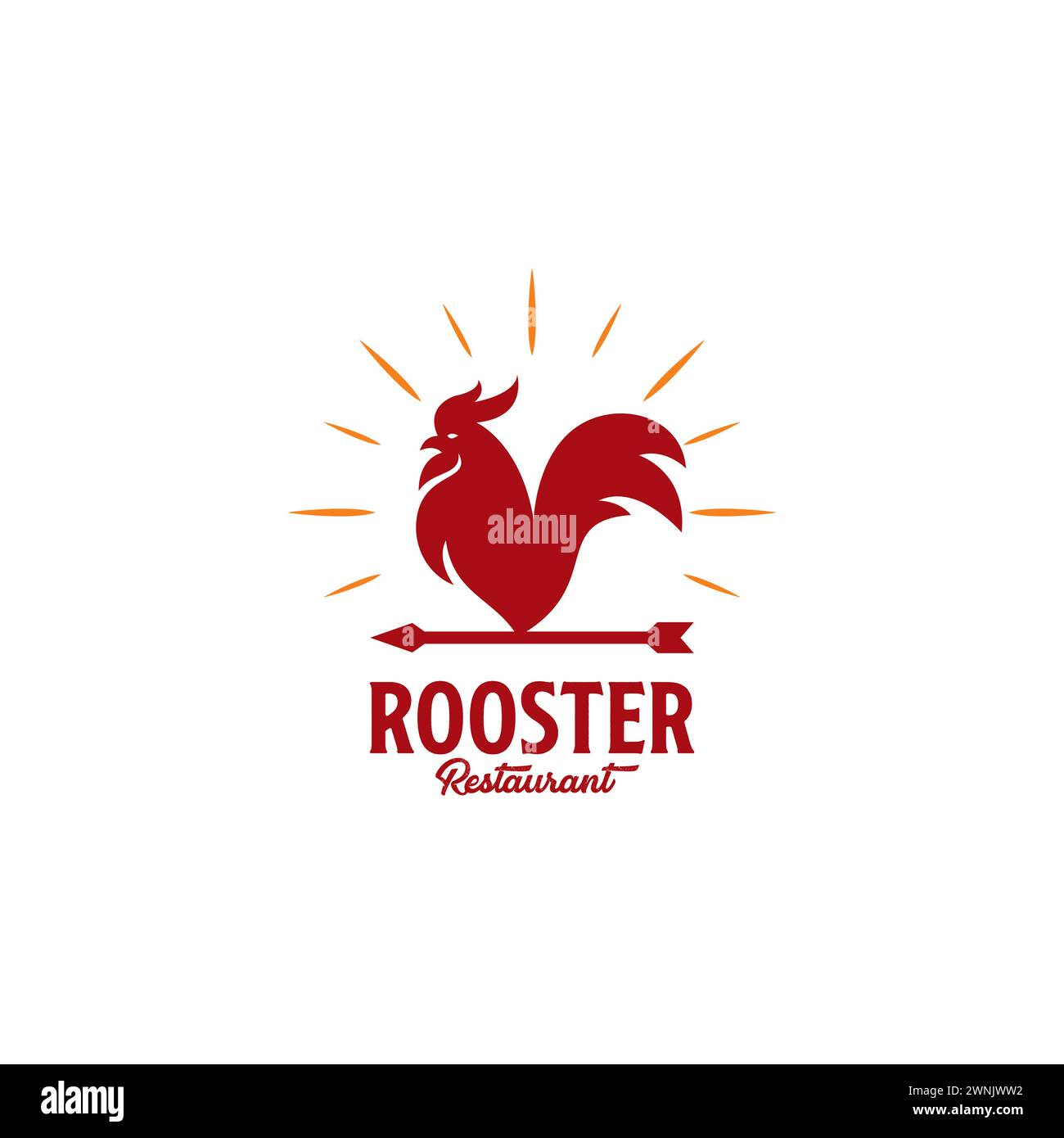 Rooster Restaurant Logo. Chicken Logo Stock Vector Image & Art - Alamy