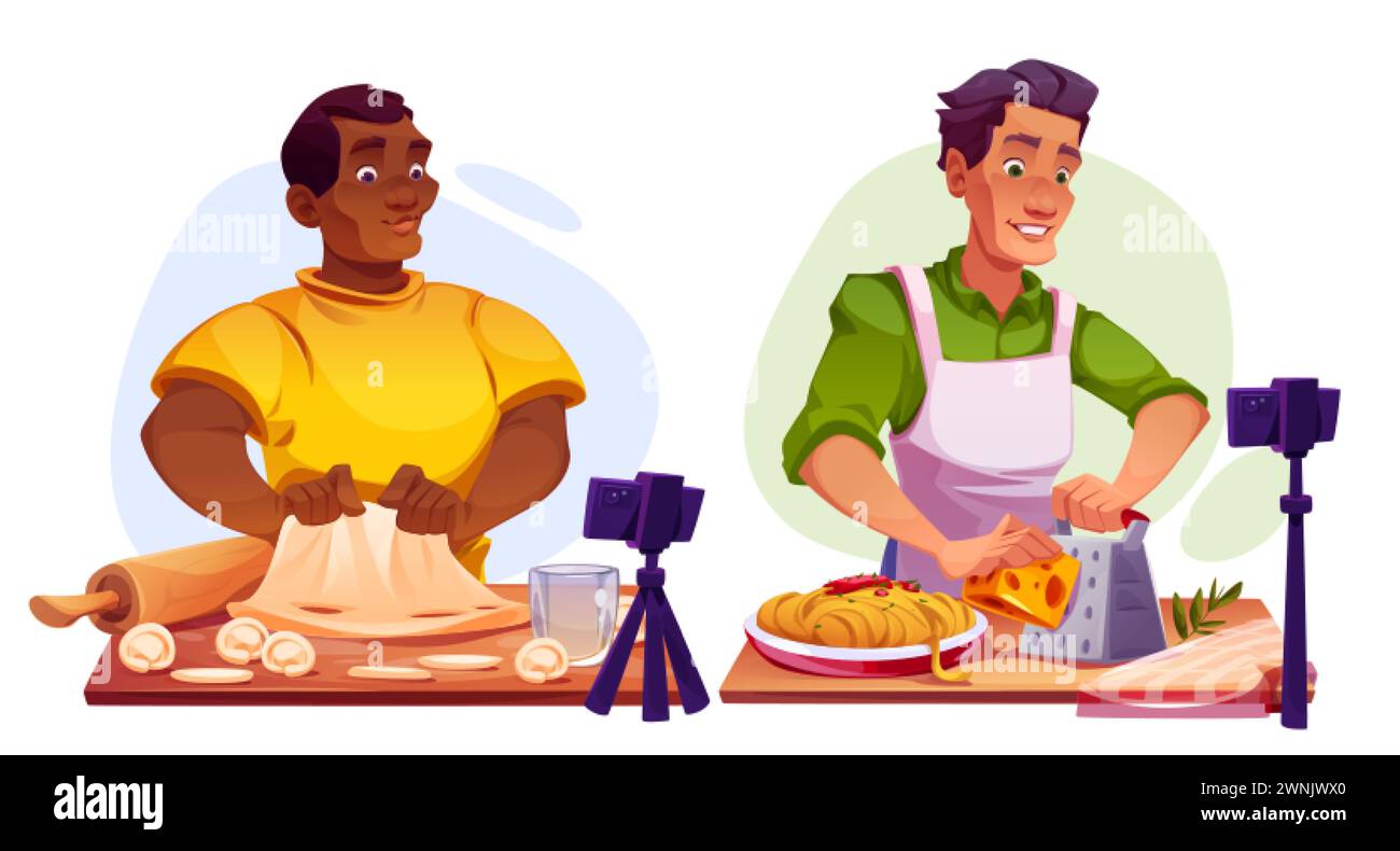 Video filming of food Stock Vector Images - Alamy