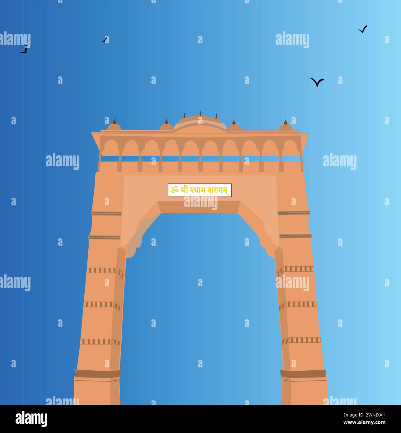 Rajasthan india statue hindu god Stock Vector Images - Alamy