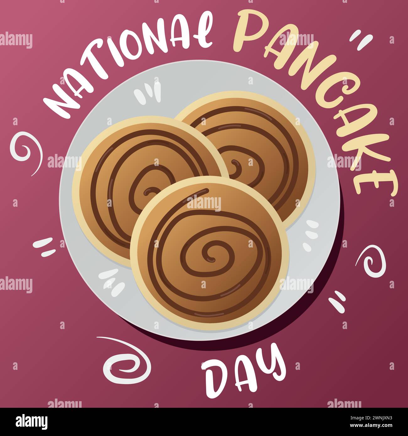 National pancake day background Vector Stock Vector Image & Art - Alamy