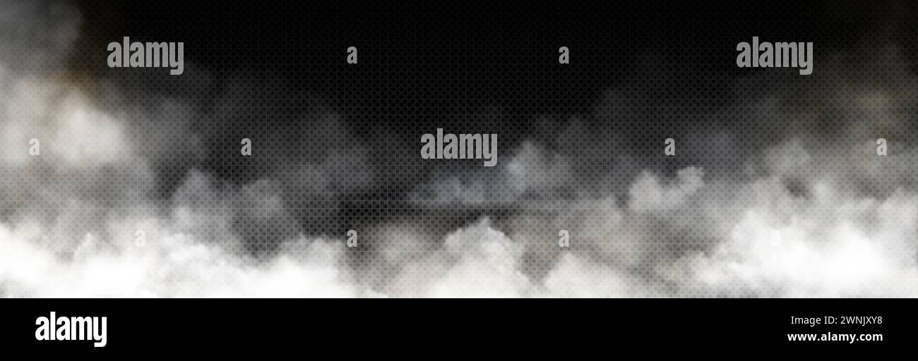 White smoke cloud with overlay effect on transparent background ...