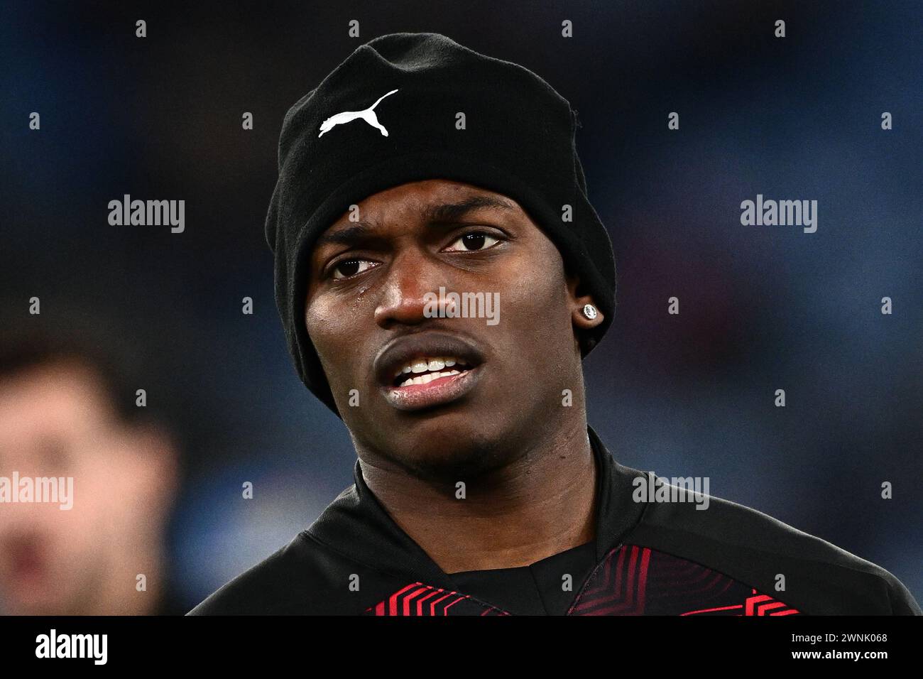 Rafael Leao of AC Milan looks on during the Serie A match between SS ...