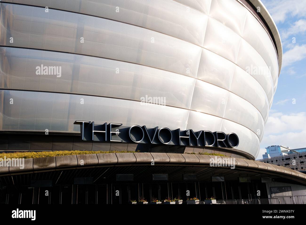 Glasgow Scotland: 13th Feb 2024: exterior of The Hydro Arena in Glasgow ...