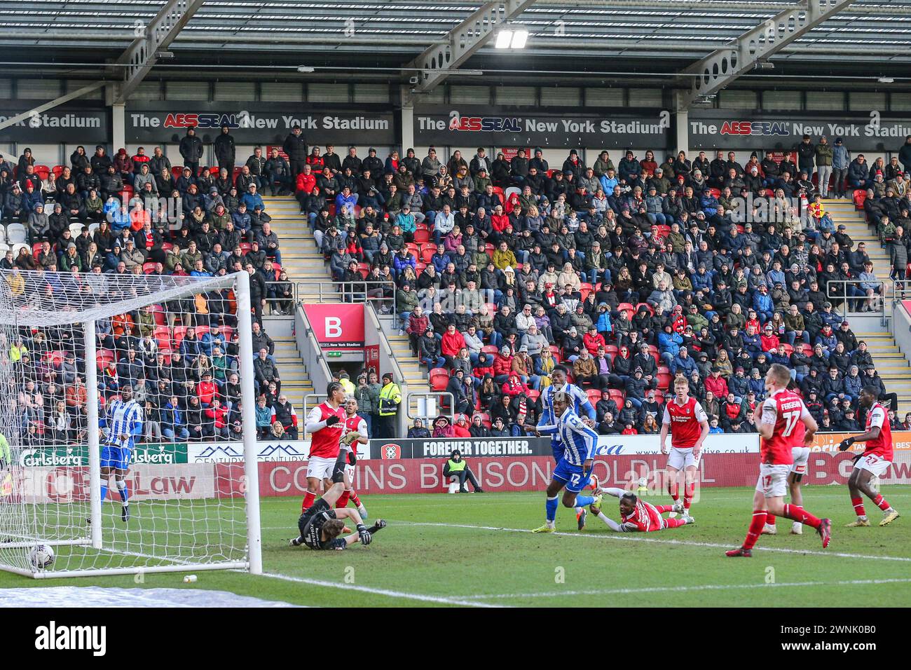 Rotherham, UK. 02nd Mar, 2024. Sheffield Wednesday forward Ike Ugbo (12 ...