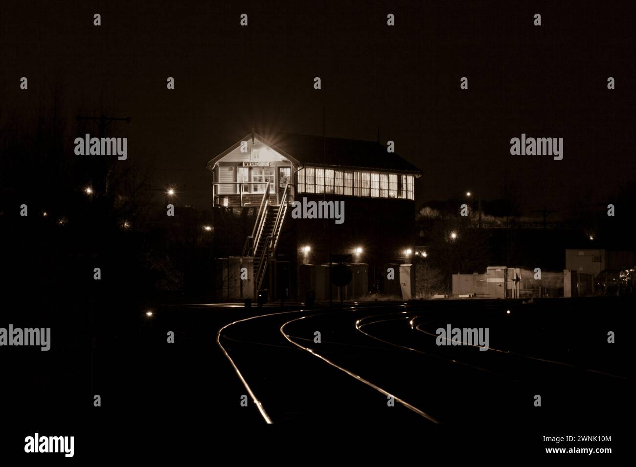 Great central railway mechanical signal box hi-res stock photography ...
