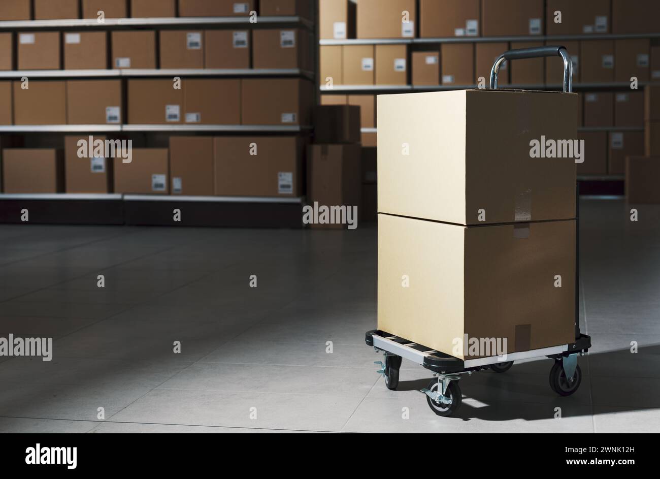 Parcels trolley hi-res stock photography and images - Alamy