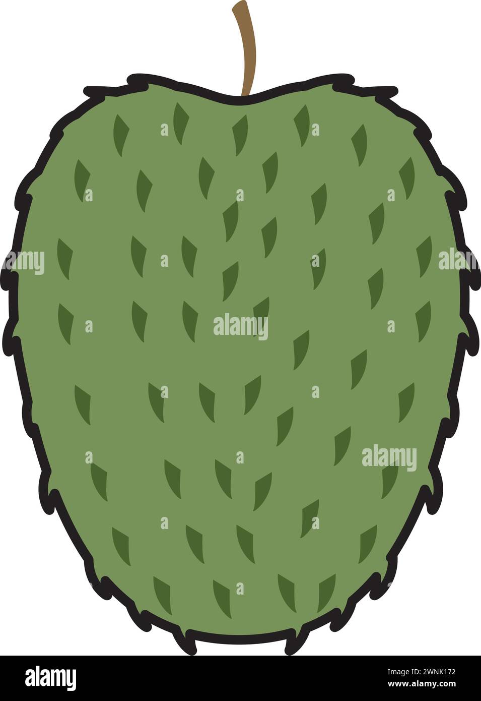 Colored soursop fruit icon Vector Stock Vector Image & Art - Alamy