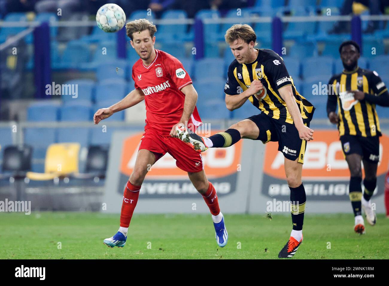 ARNHEM, NETHERLANDS - MARCH 2: Michel Vlap (FC Twente) and Melle ...