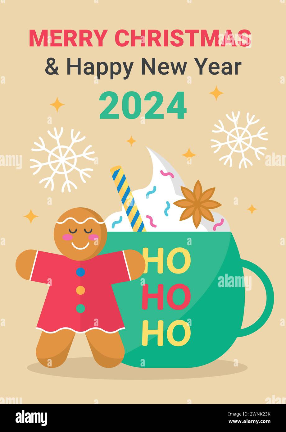 Gingerbread man cookie milk Stock Vector Images - Alamy