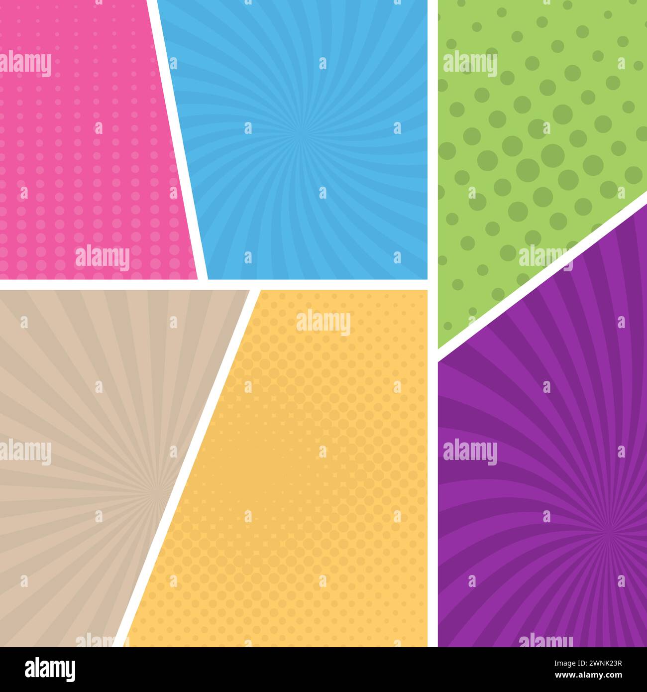 Rays popart background in Stock Vector Images - Alamy