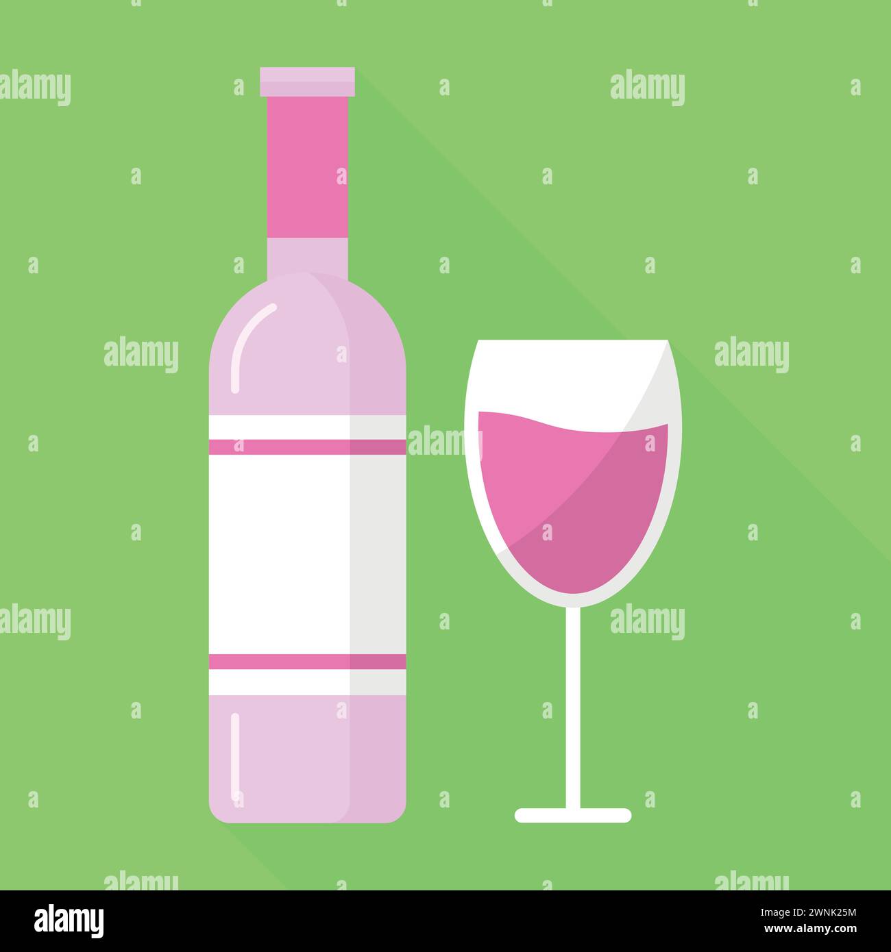 glass wine bottle vector illustration Stock Vector Image & Art - Alamy