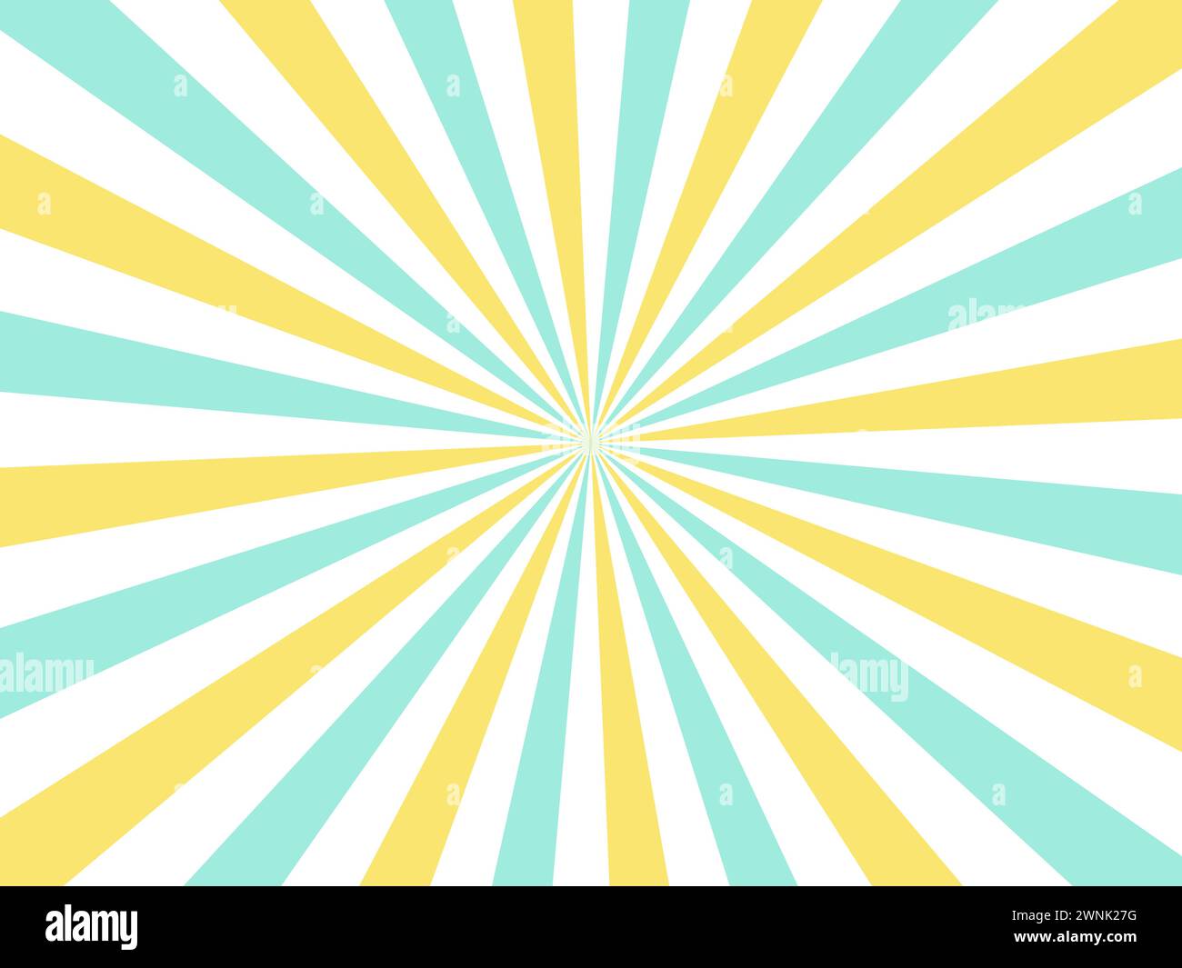 Sun, rays background template, sunbeam, white, turquoise and yellow ...