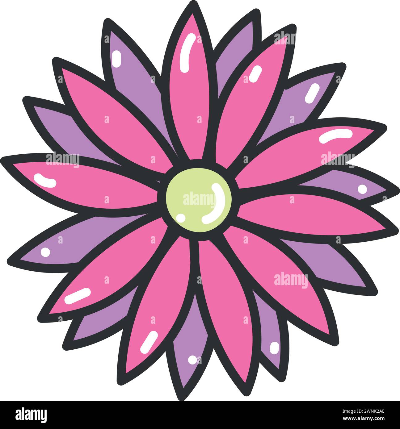Daisy flower sketch icon Hand Draw Vector Stock Vector Image & Art - Alamy