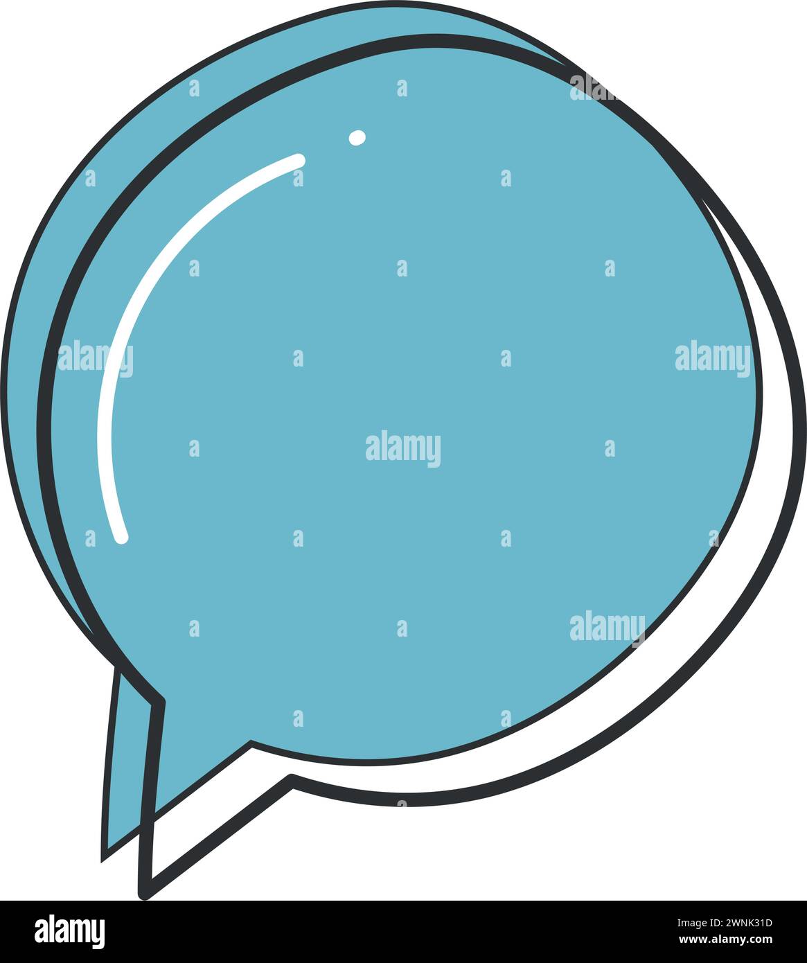 Comic bubble chat sketch icon Hand Draw Vector Stock Vector Image & Art - Alamy