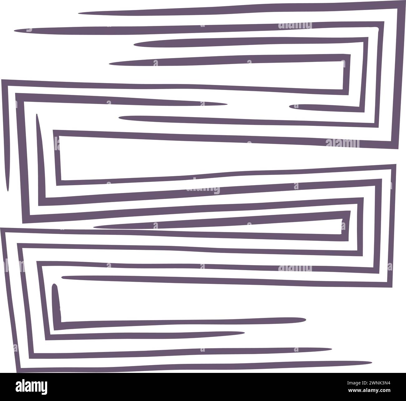 abstract lines sketch icon Hand Draw Vector Stock Vector Image & Art ...