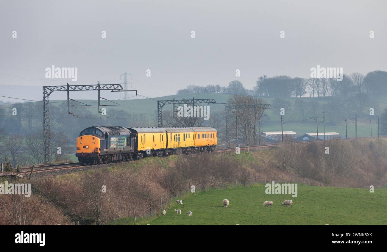 Direct rail services class 37 locomotive on the west coast mainline ...