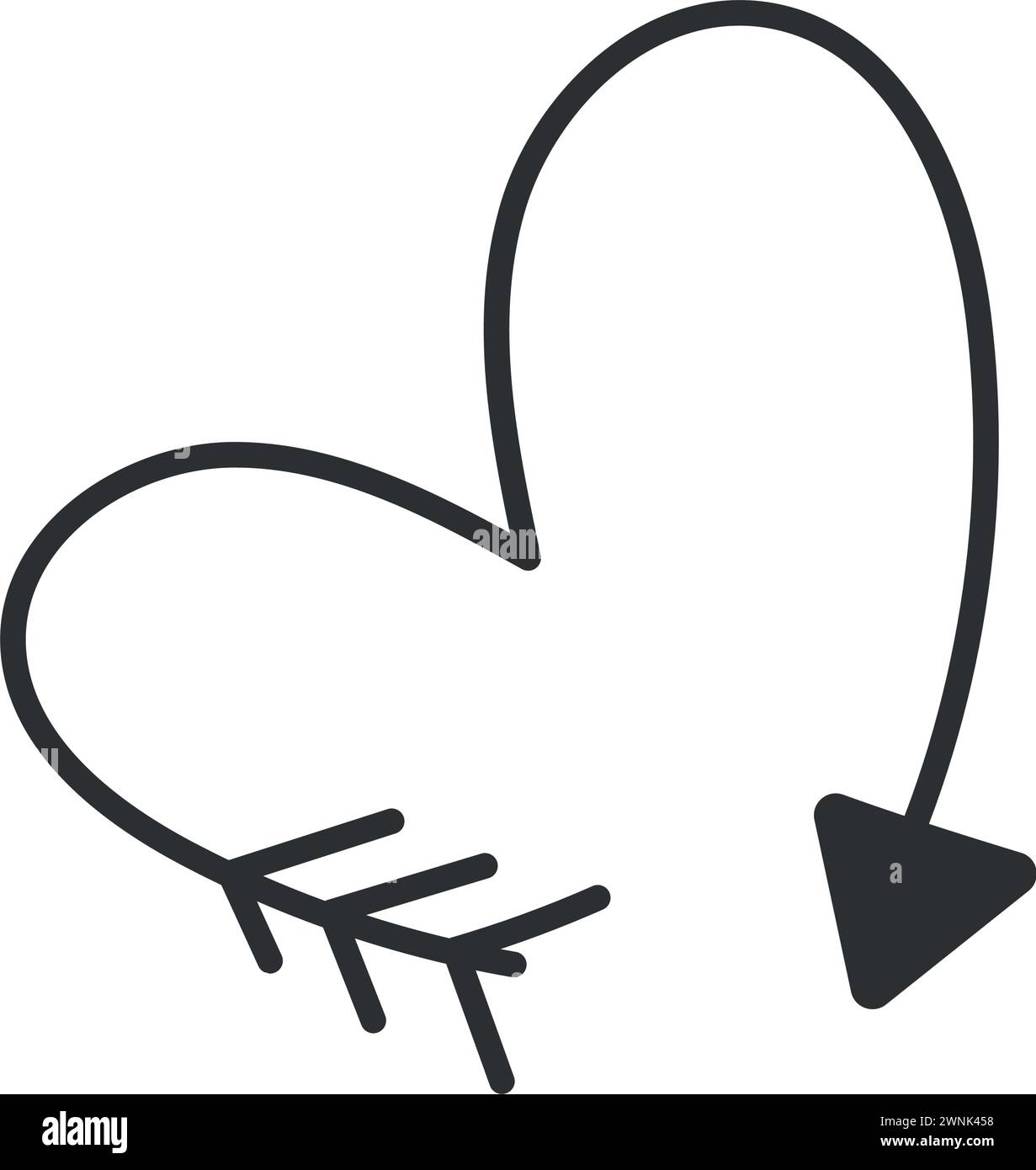 Heart sketch icon Hand Draw Vector Stock Vector Image & Art - Alamy