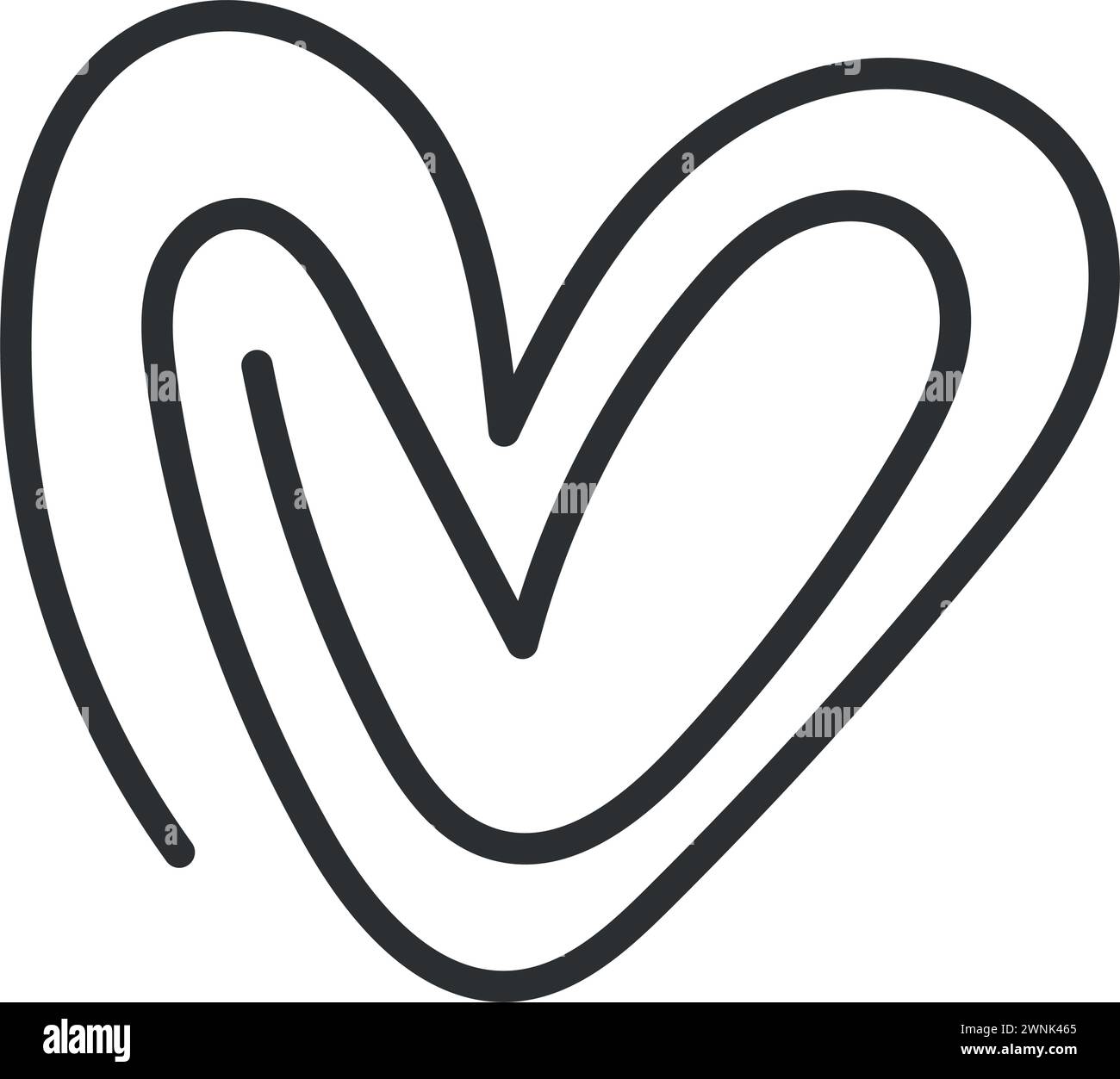 Heart sketch icon Hand Draw Vector Stock Vector Image & Art - Alamy