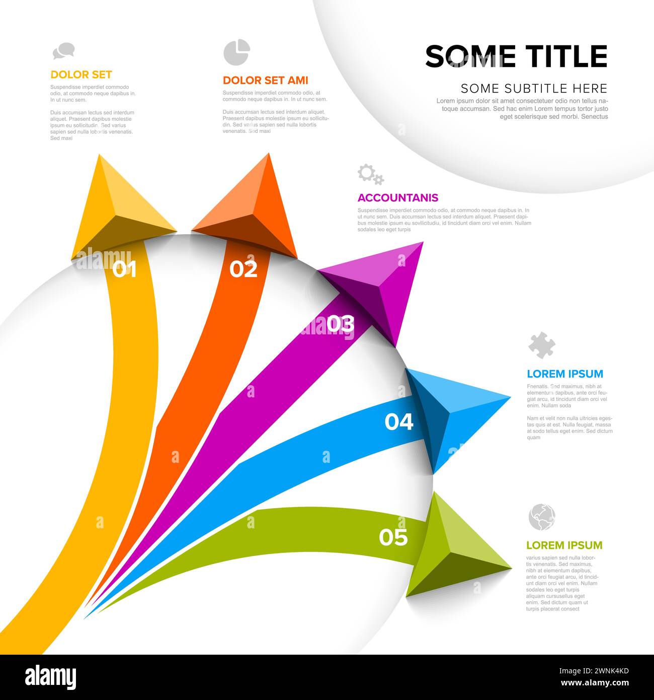 Vector light diagonal multipurpose Infographic template with title and ... Vector light diagonal multipurpose Infographic template with title and ...