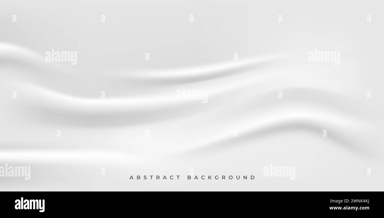 White cloth in flat style. White abstract background with textile and ...