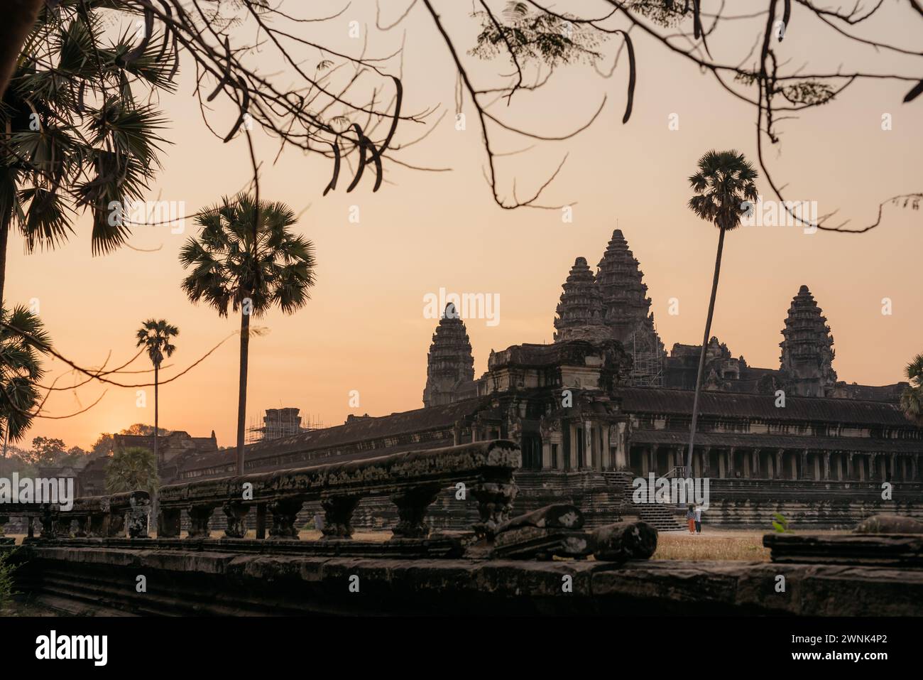 Angkor Wat, a Buddhist-Hindu temple complex with UNESCO World Heritage ...