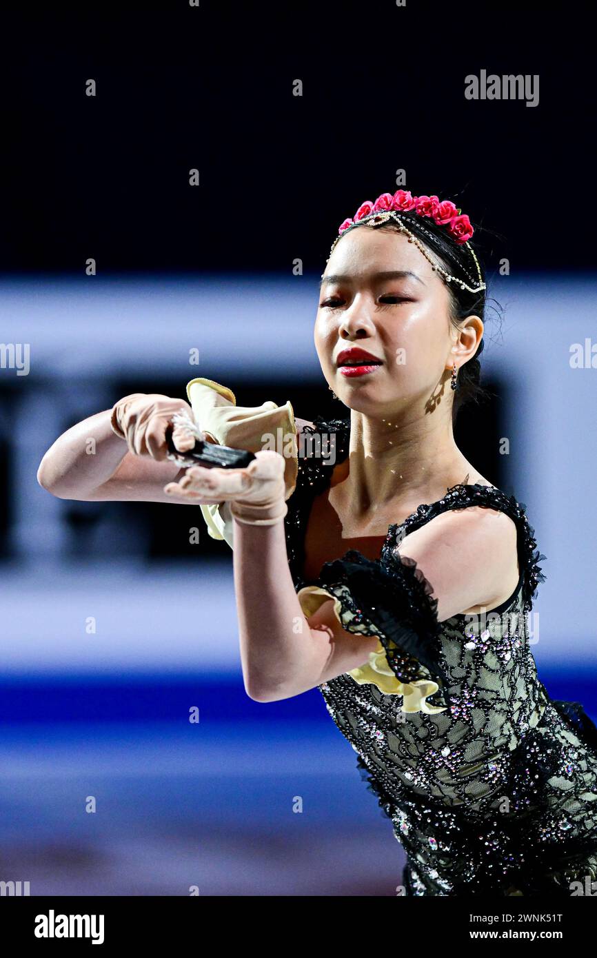 Tzu-Han TING (TPE), during Exhibition Gala, at the ISU World Junior ...