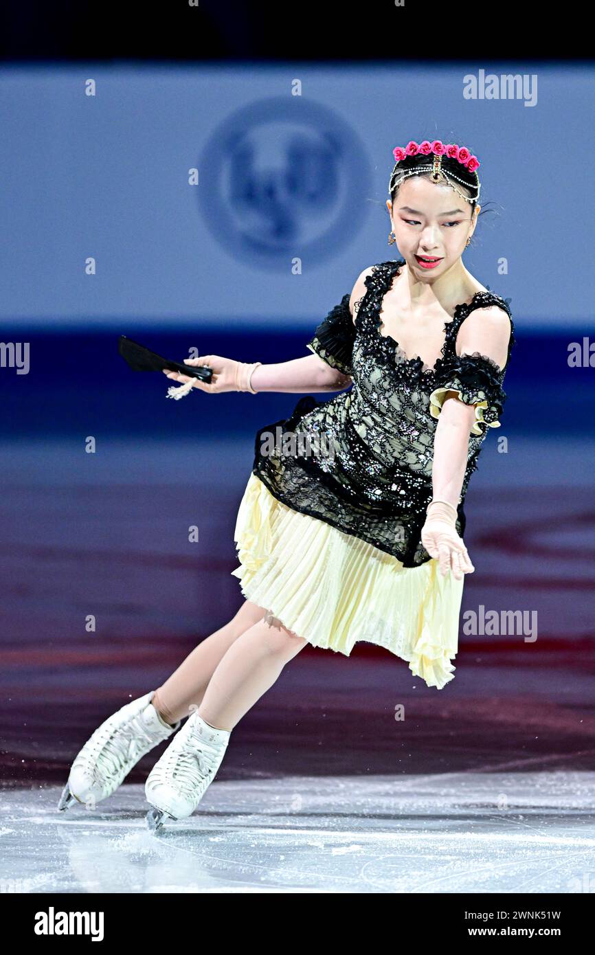 Tzu-Han TING (TPE), during Exhibition Gala, at the ISU World Junior ...