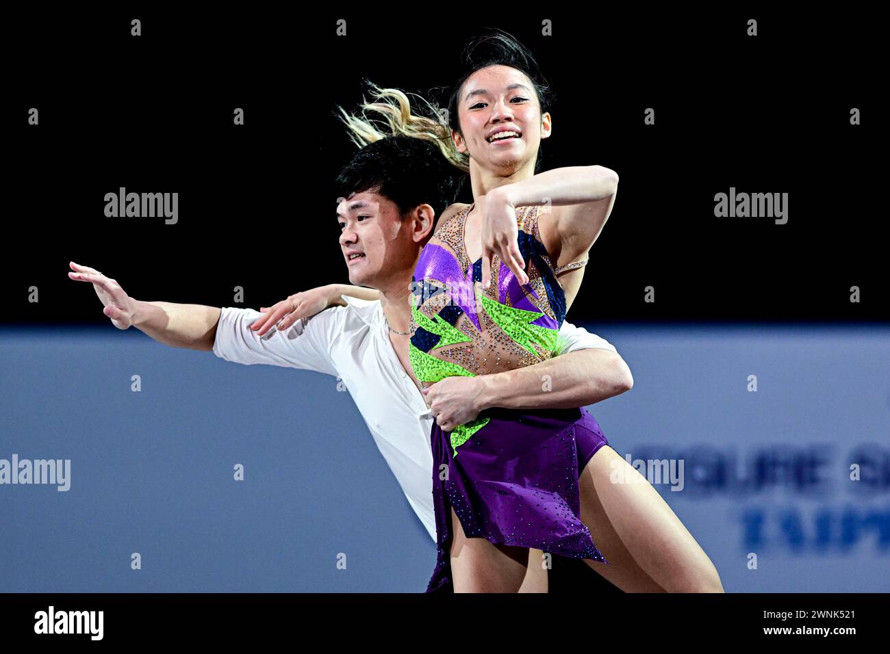 Chloe NGUYEN & Brendan GIANG (CAN), during Exhibition Gala, at the ISU ...
