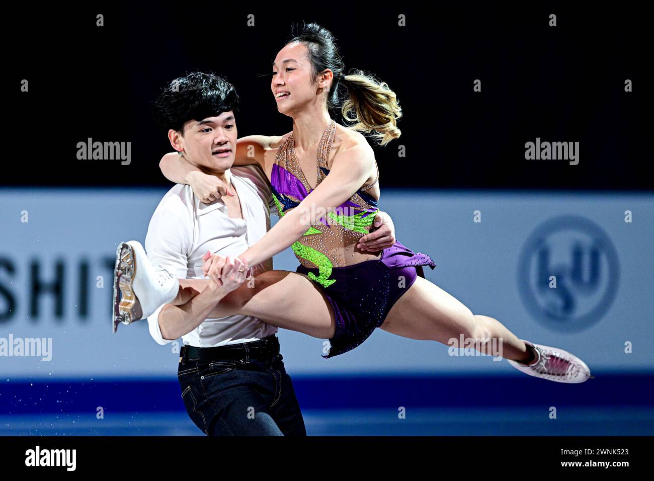 Chloe NGUYEN & Brendan GIANG (CAN), during Exhibition Gala, at the ISU ...