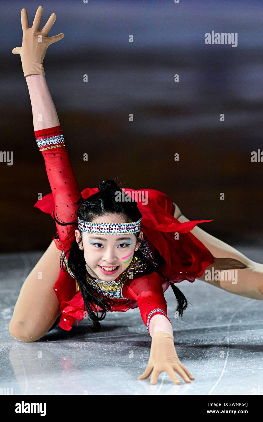 Yu-Feng TSAI (TPE), during Exhibition Gala, at the ISU World Junior ...